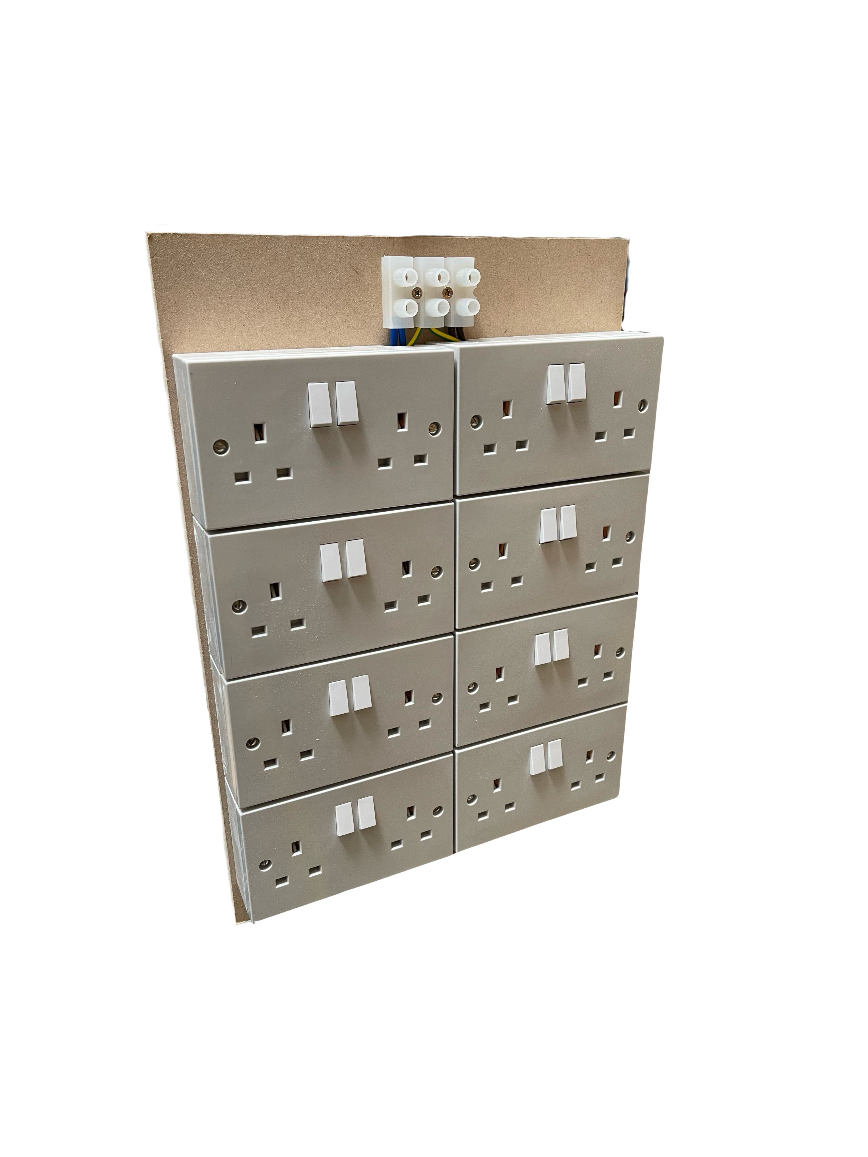 MDF Blank Socket Board - 16 way